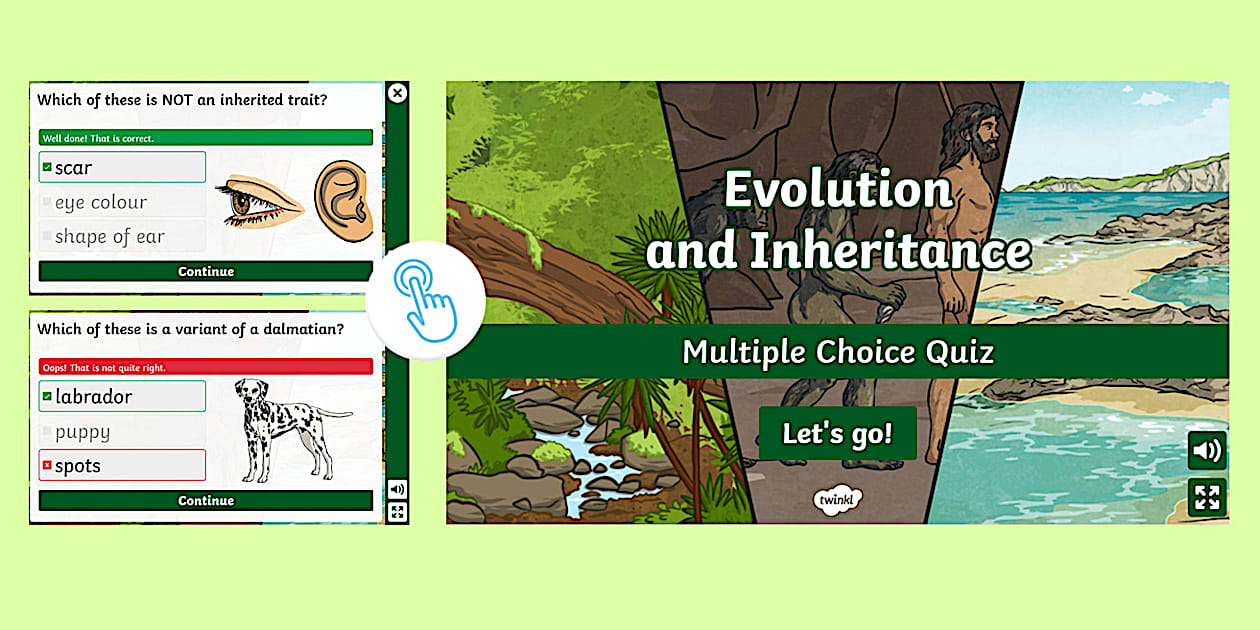 Science: Evolution and Inheritance: Year 6: Interactive Quiz
