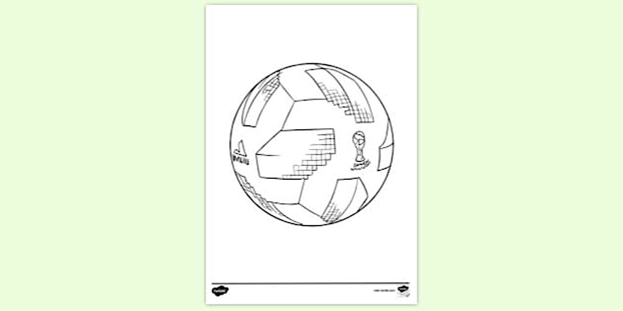 Football Colouring Sheet (teacher made) - Twinkl
