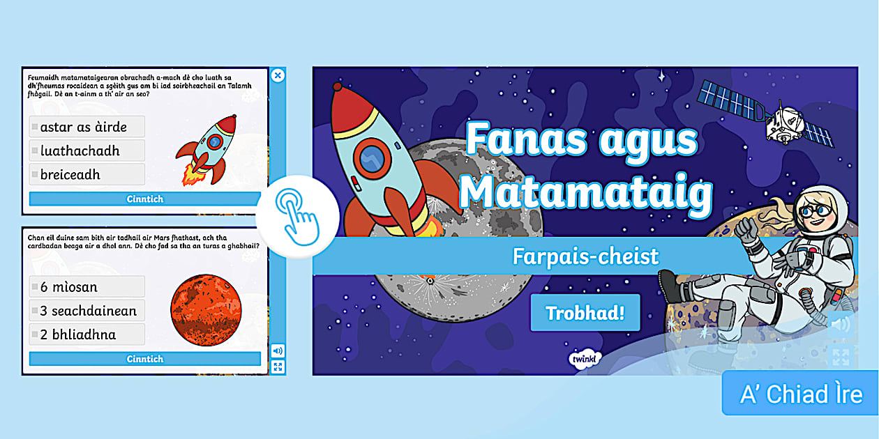 Fanas agus Matamataig Geama Go! (Teacher-Made) - Twinkl