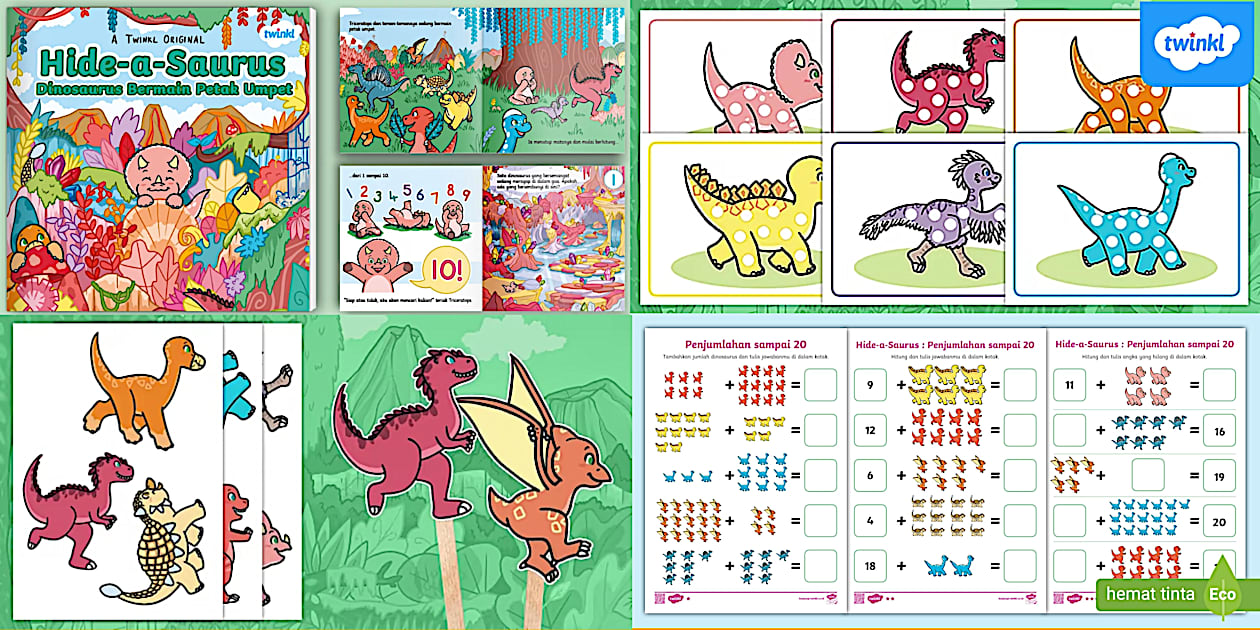 Paket Bahan Ajar e-Book Hide-a-Saurus Bahasa Indonesia