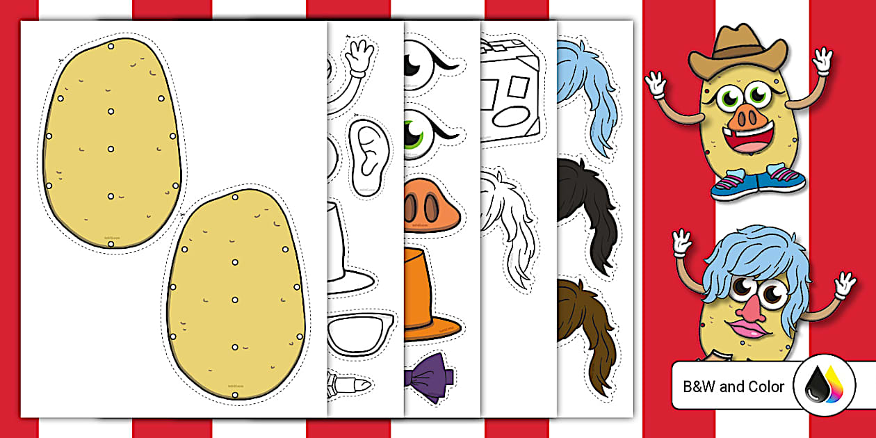 Design Your Own Potato Character Toy Worksheet - Twinkl