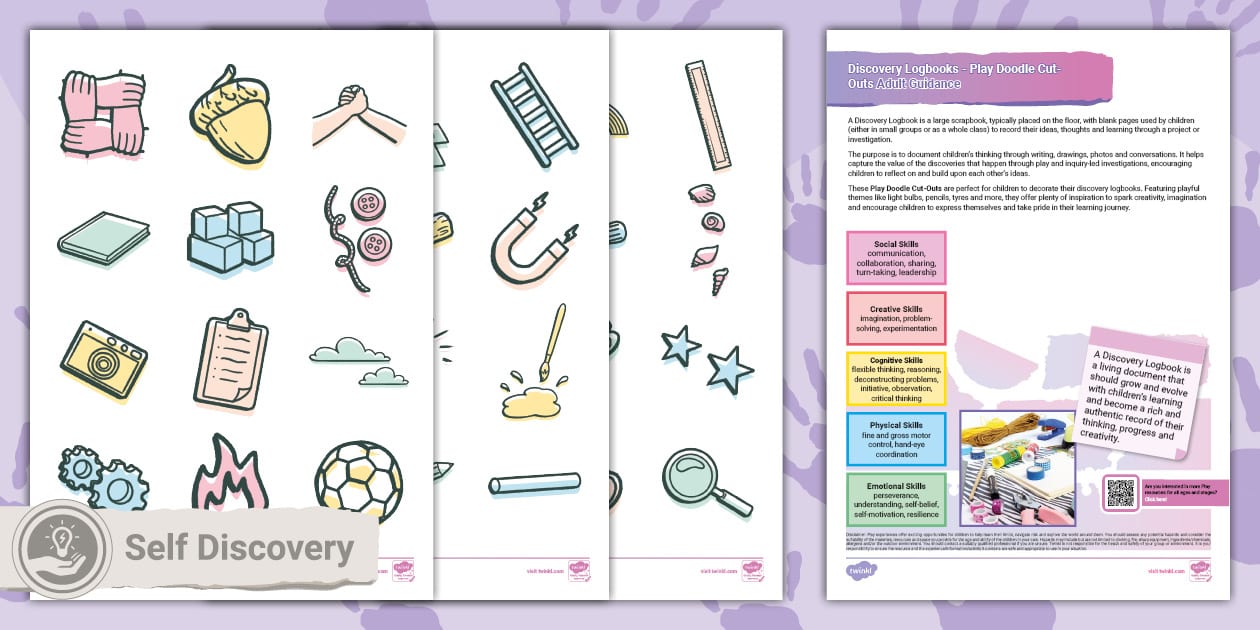 Discovery Logbook - Play Doodle Cut-Outs (Teacher-Made)