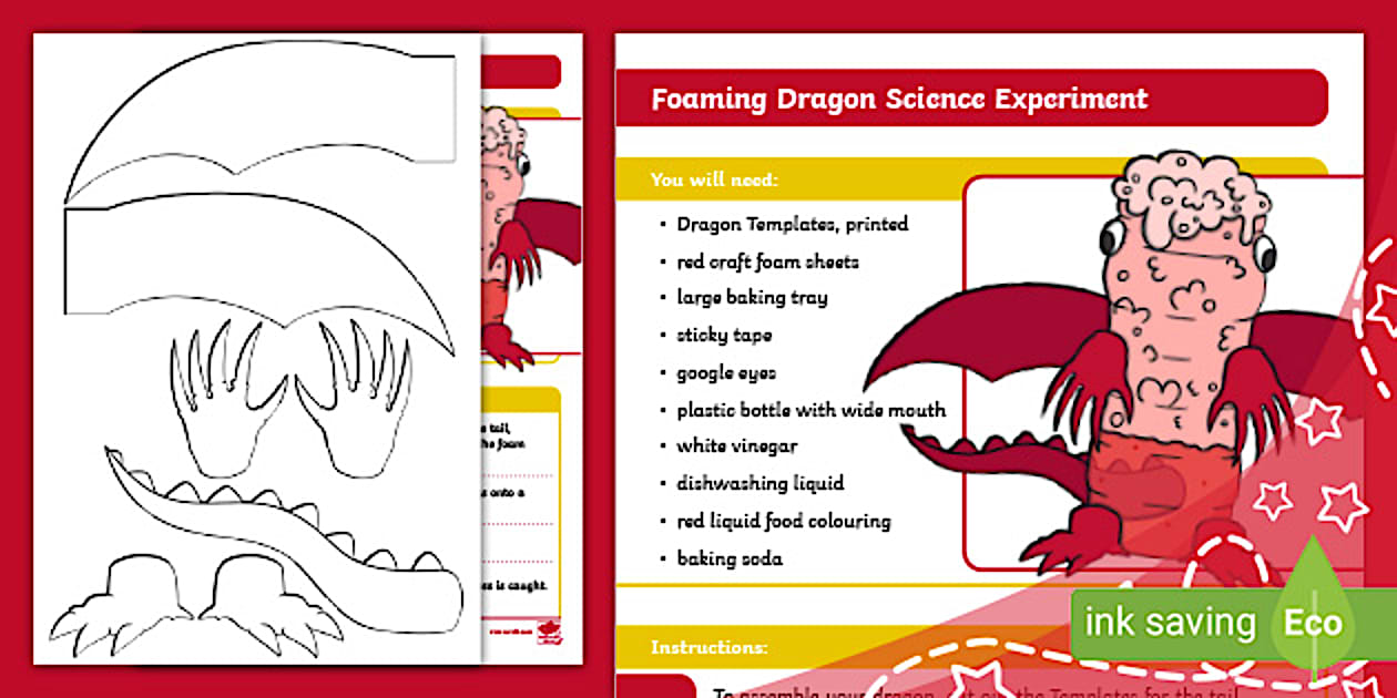 Foaming Dragon Science Experiment (teacher made) - Twinkl
