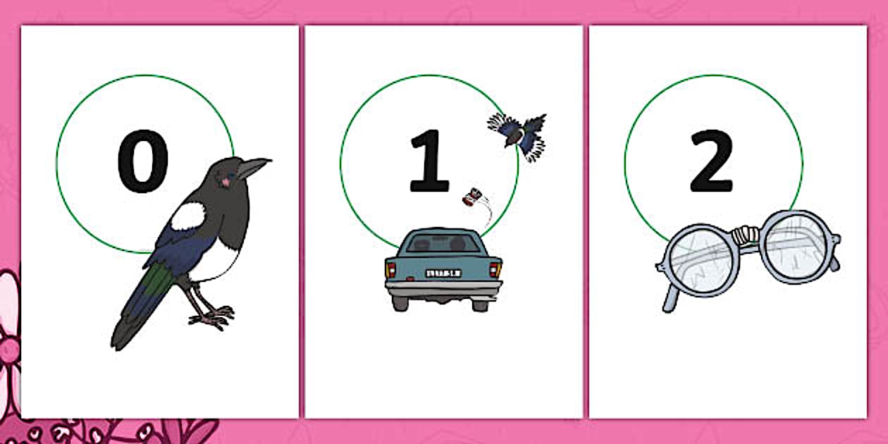 The Messy Magpie Number Display Cut-Outs (teacher made)