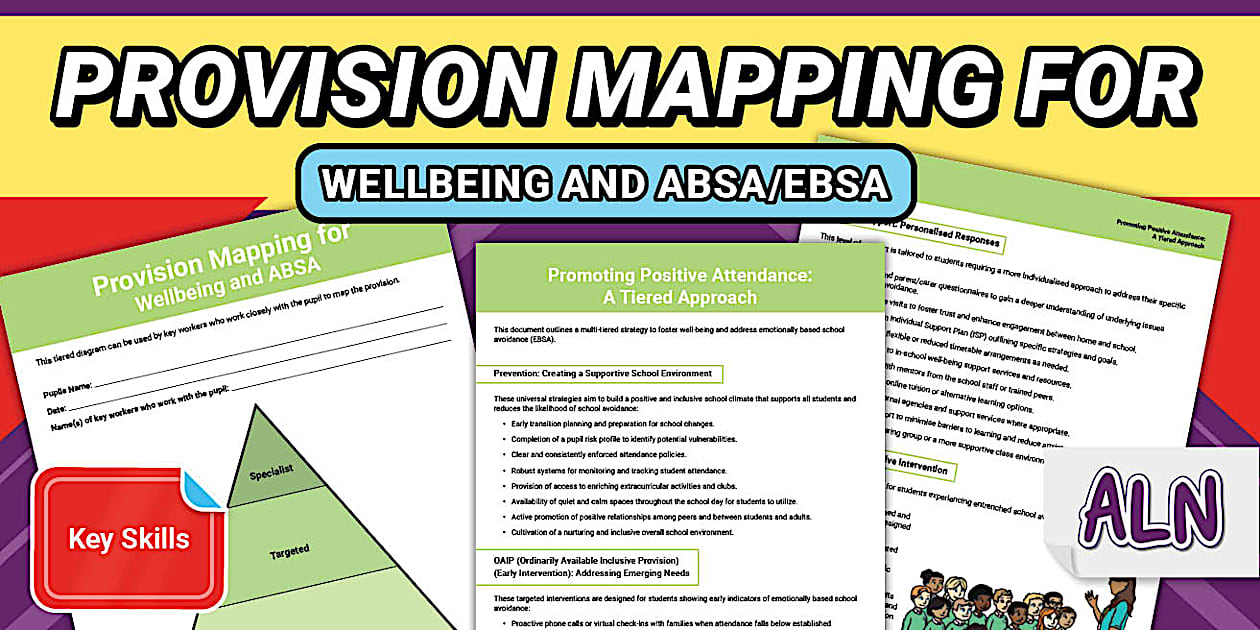 Provision Mapping for Wellbeing and ABSA/EBSA (teacher made)