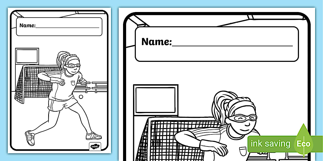 Handball Colouring Book Cover (Teacher-Made) - Twinkl