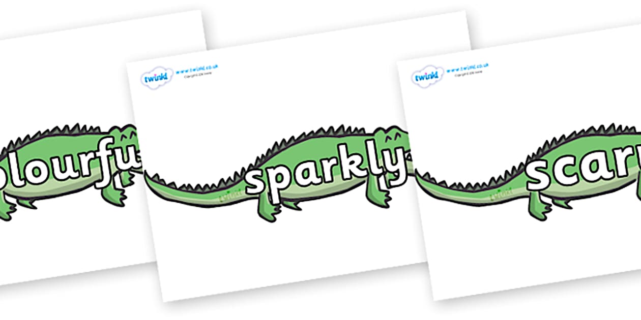 Wow Words on Crocodiles (teacher made) - Twinkl