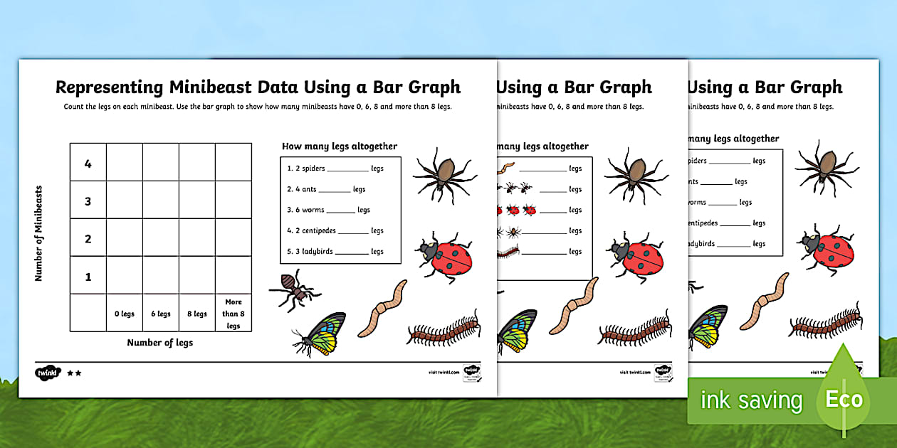Minibeast Bar Graph Worksheet / Worksheet - World Around Us Resources