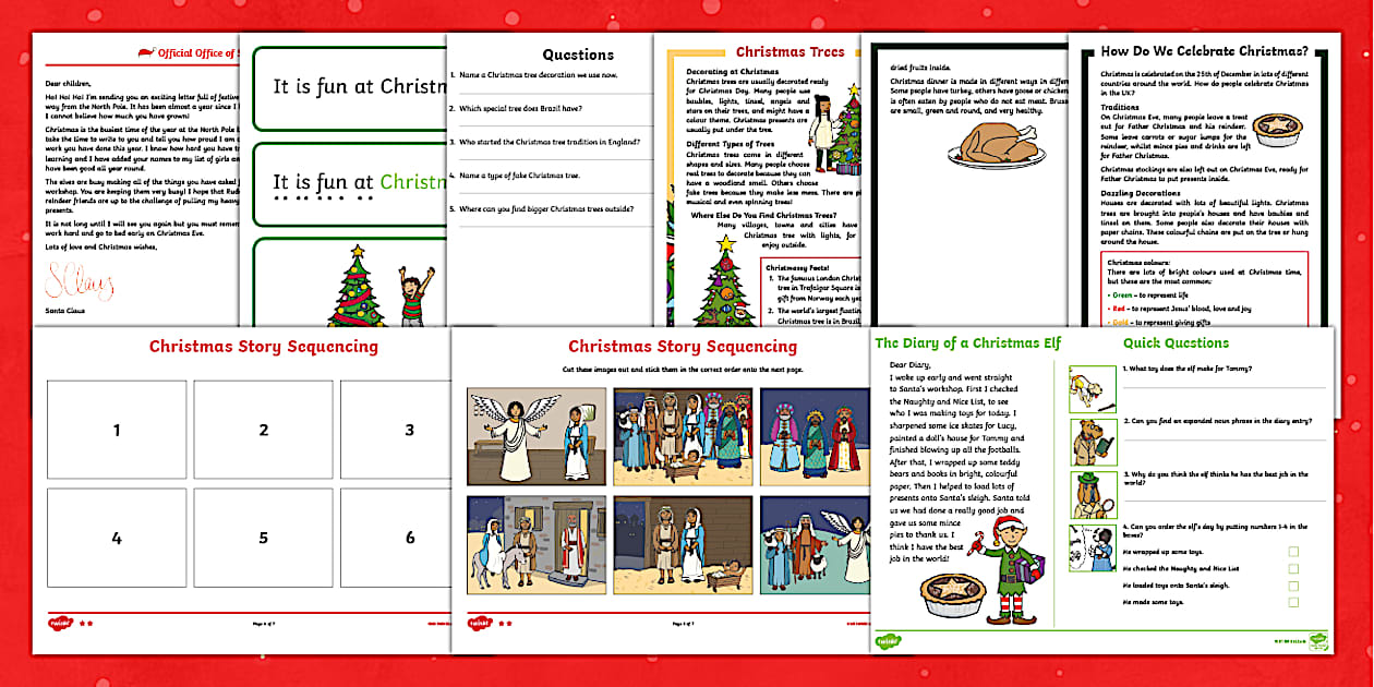 ESL Christmas Reading Pack (teacher made) - Twinkl