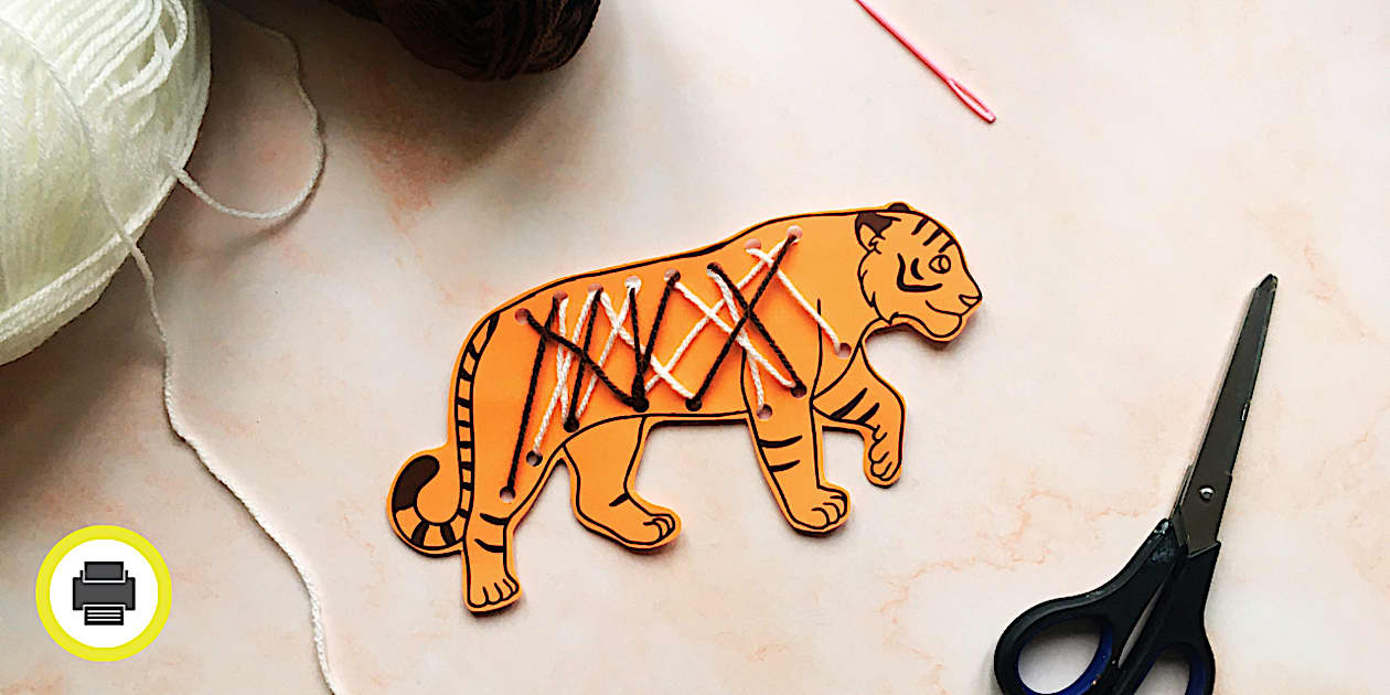 Tiger Sewing Activity and Template - Year of the Tiger 2022