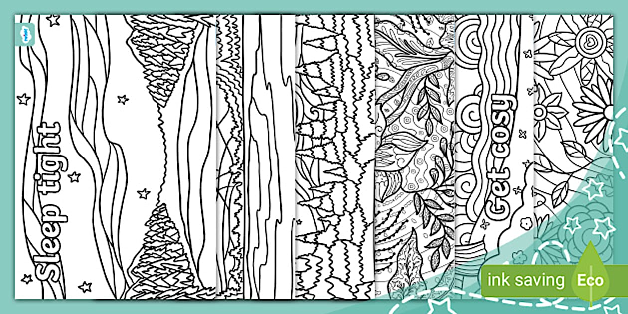 Sleepy Mindfulness Colouring Pages (teacher made) - Twinkl