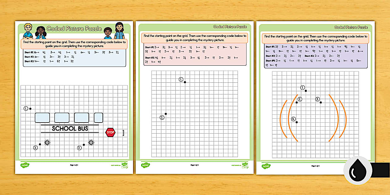 Fall-Themed Mystery Coded Pictures Activity (teacher made)