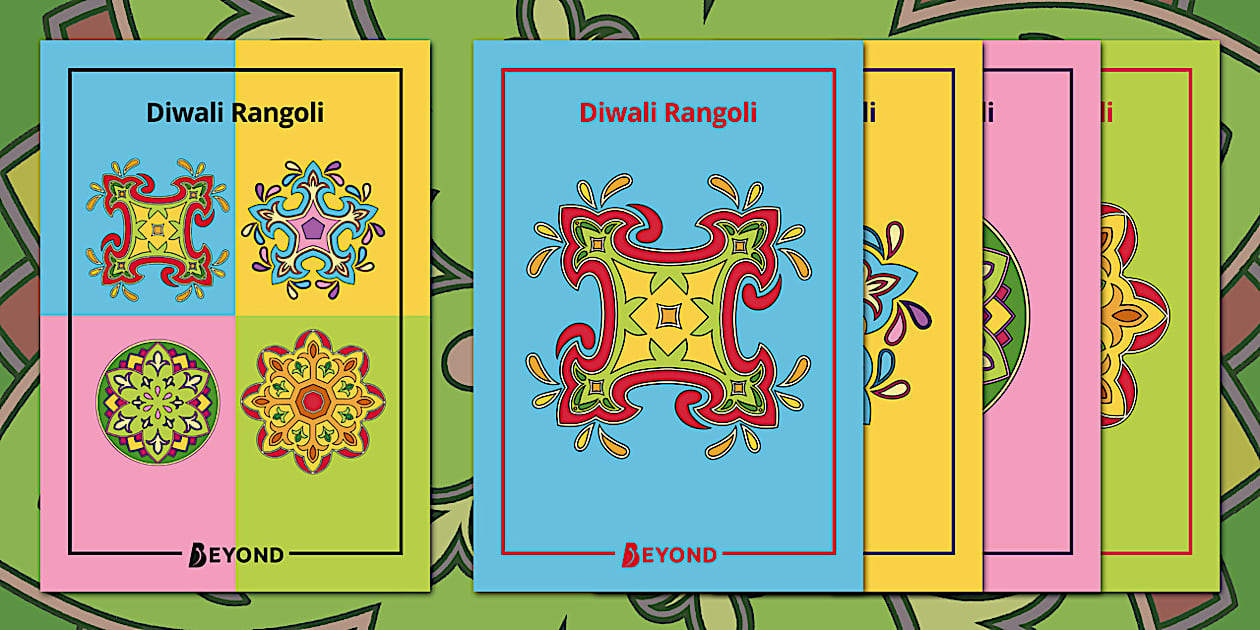 👉 Diwali Rangoli Display Posters (teacher made) - Twinkl