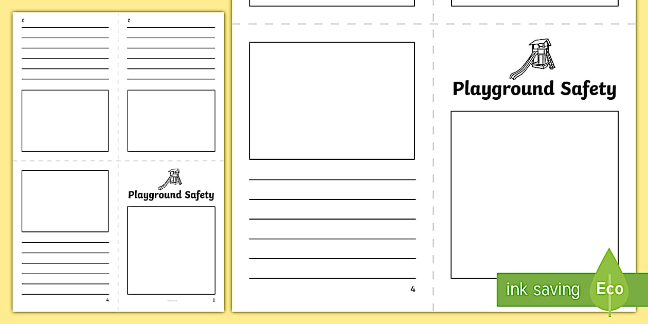 TAS Playground Safety Brochure Activity - Twinkl