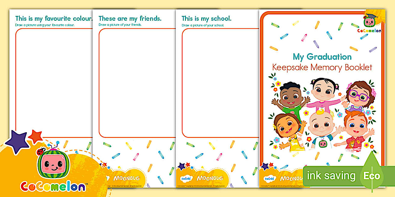 FREE! - CoComelon: Graduation Keepsake Memory Booklet