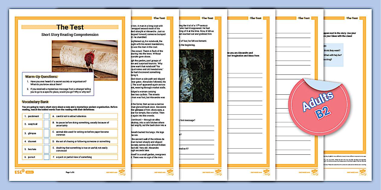 The Test (teacher made) - Twinkl