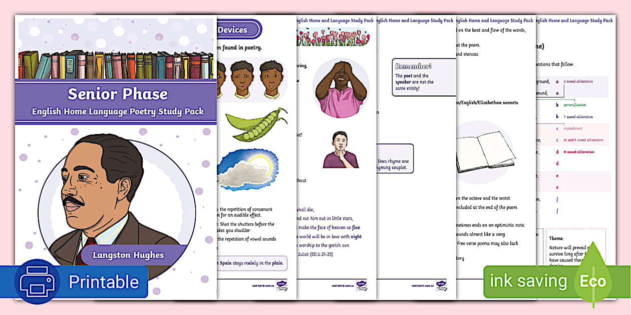 Poetry Study Pack for Senior Phase | English Home Language