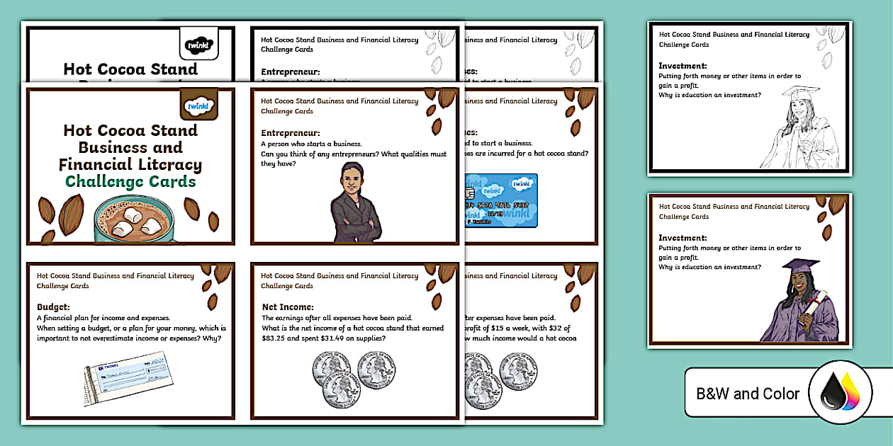 Hot Cocoa Stand: Financial Literacy Challenge | Twinkl USA