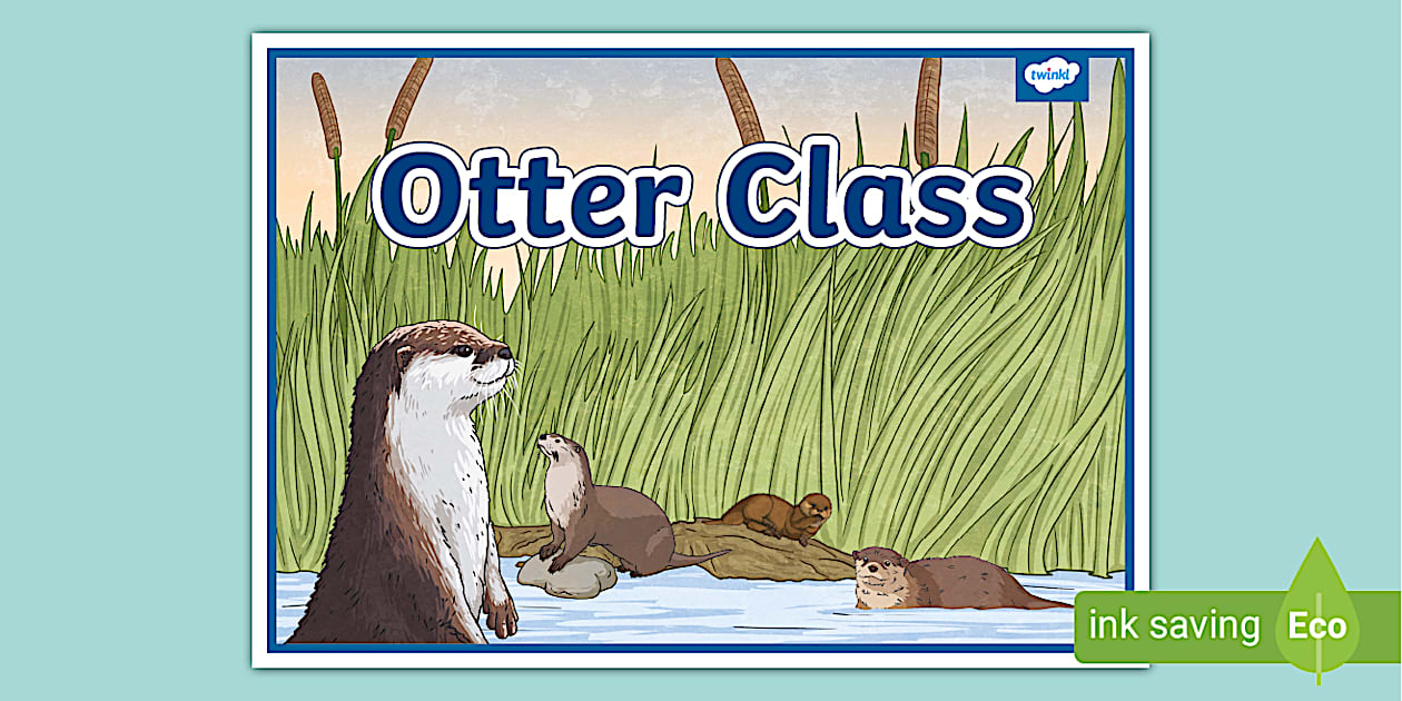 Otter Class Display Poster (professor feito) - Twinkl
