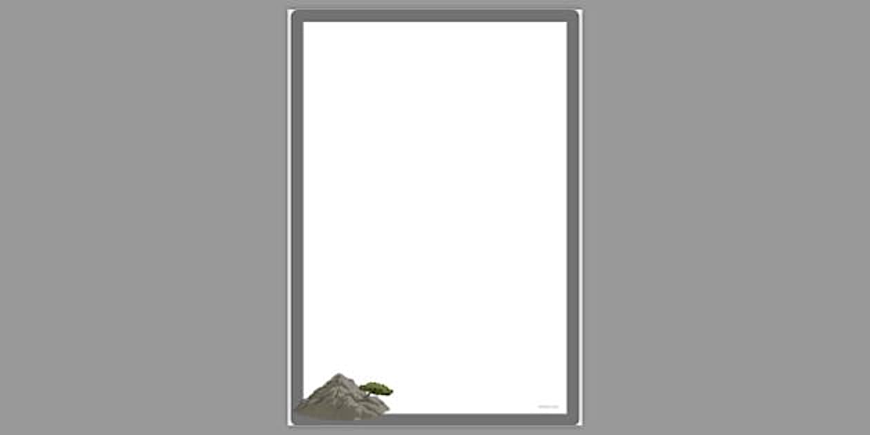 Mountain Landscape Page Border | Page Borders | Twinkl