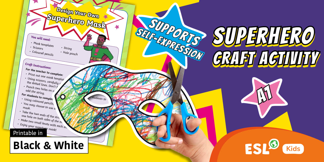 Design Your Own Superhero Mask Craft