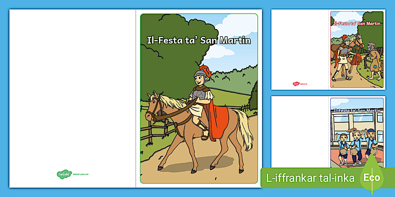 Kartolina għal Festa ta' San Martin (Teacher-Made) - Twinkl