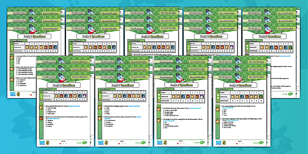 FREE! - The Hodgeheg Chapter Chatter Comprehension Activities Bumper Pack