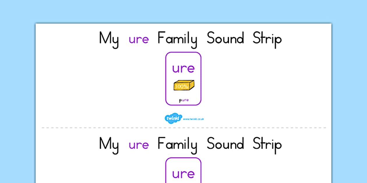 My Ure Family Sound Strip (teacher made) - Twinkl