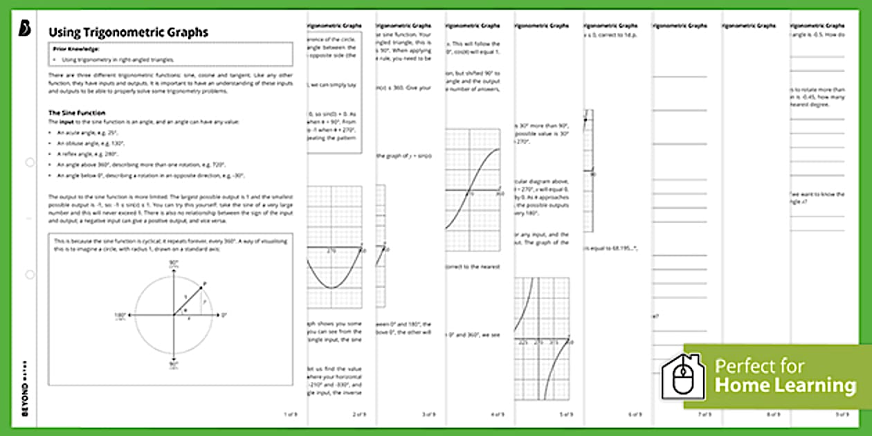 👉 Trigonometric Graphs KS4 Higher Walkthrough Worksheet