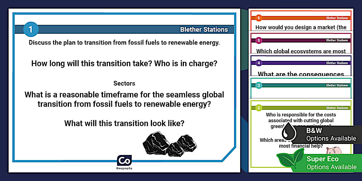 COP27 Blether Stations (teacher made) - Twinkl