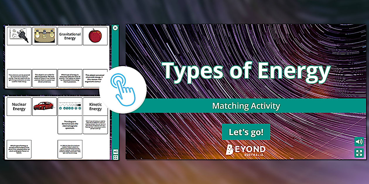 Types of Energy Matching Activity (teacher made) - Twinkl