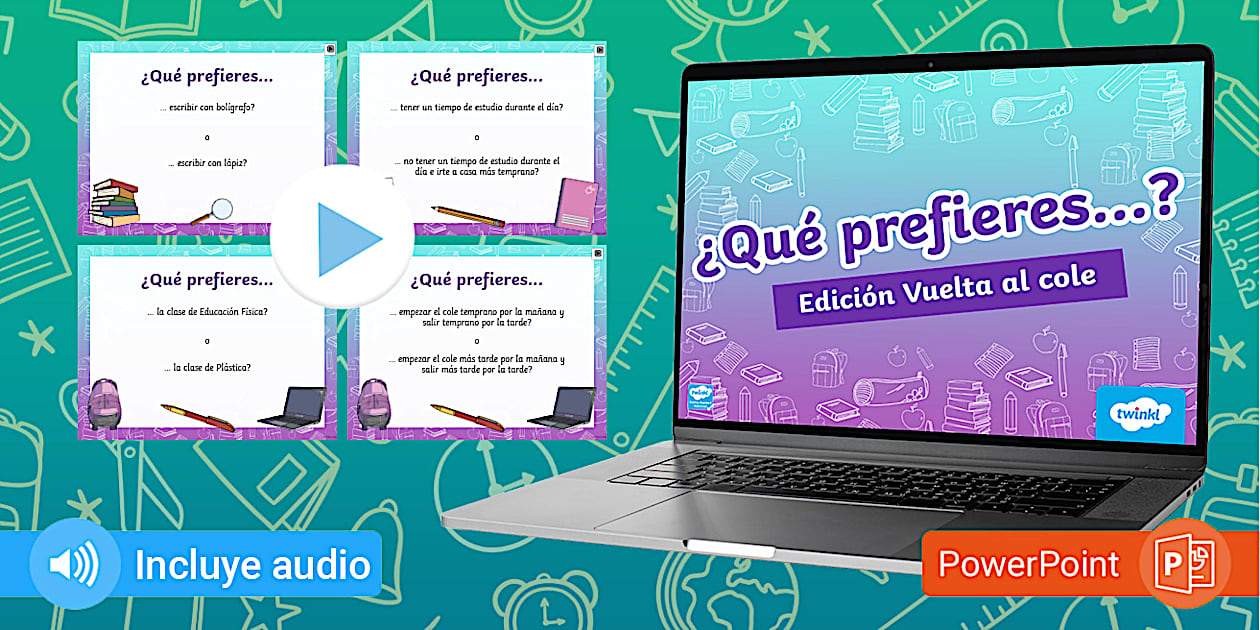 Juego interactivo: ¿Qué prefieres...? - Edición Vuelta al cole