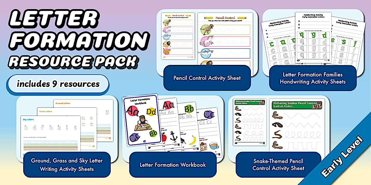 Letter Formation at Home Parents Resource Pack