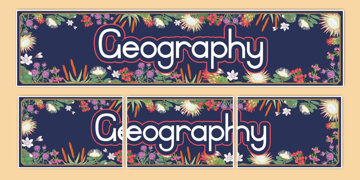 Fynbos-Themed Geography Banner - Twinkl Display