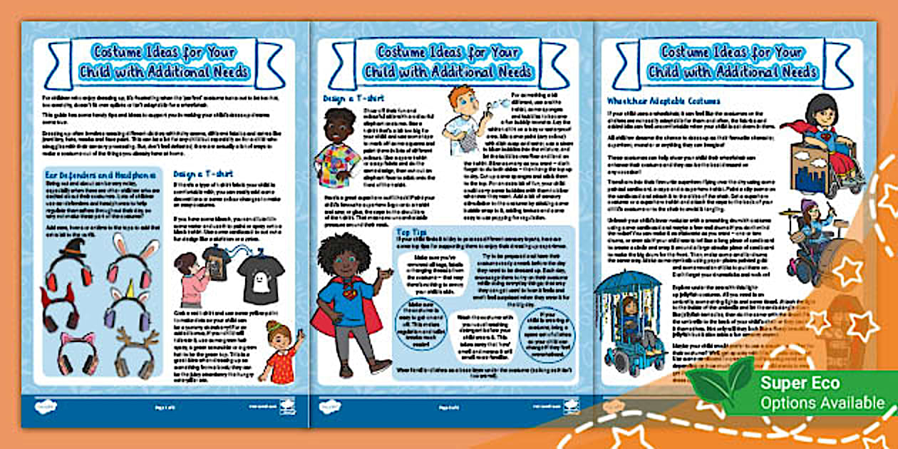 Costume Ideas for Your Child with Additional Needs - Twinkl
