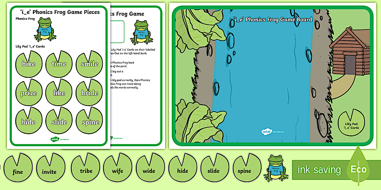 Phonics Frog Game - ‘i_e’ Sound Words - Primary Resources