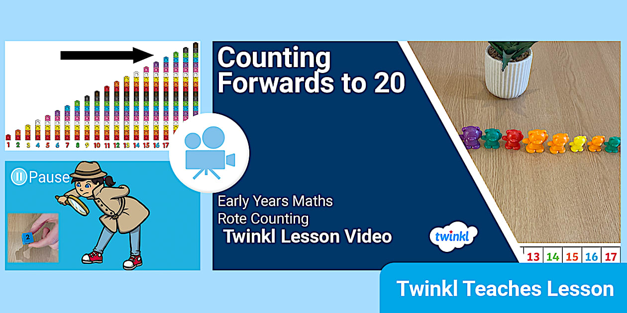 👉 Counting Forwards to 20 Video Lesson | Early Years Teaching Tool