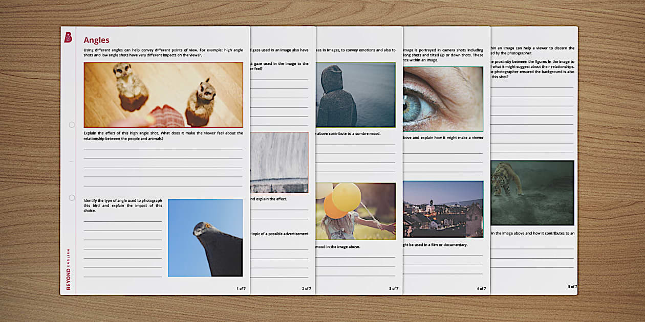 Visual Literacy Analysis and Techniques Worksheet - Twinkl