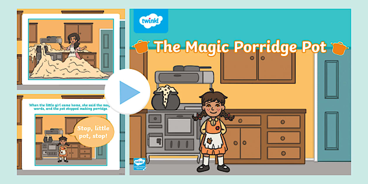 The Magic Porridge Pot Story PowerPoint - Twinkl