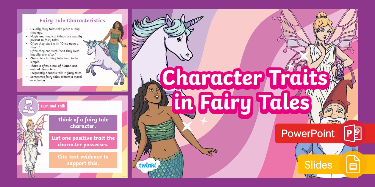 Character Traits in Fairy Tales PowerPoint & Google Slides
