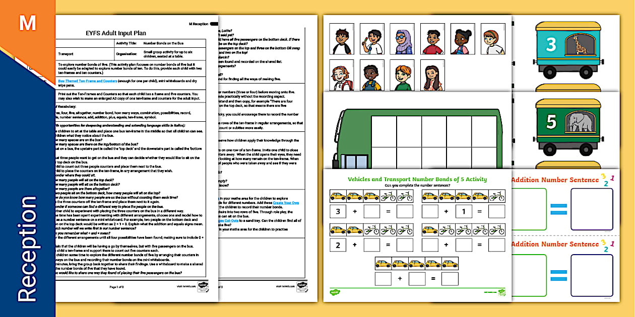 Number Bonds On the Bus Adult Input Plan and Resource Pack