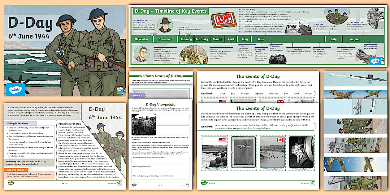 D-Day Teaching Resources Pack (teacher made) - Twinkl