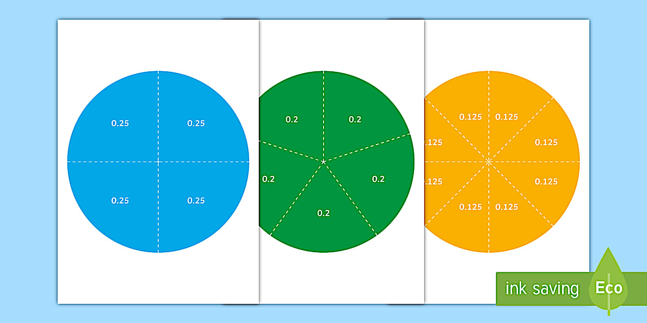 Decimal Circle Puzzles Cut-Outs (teacher made) - Twinkl