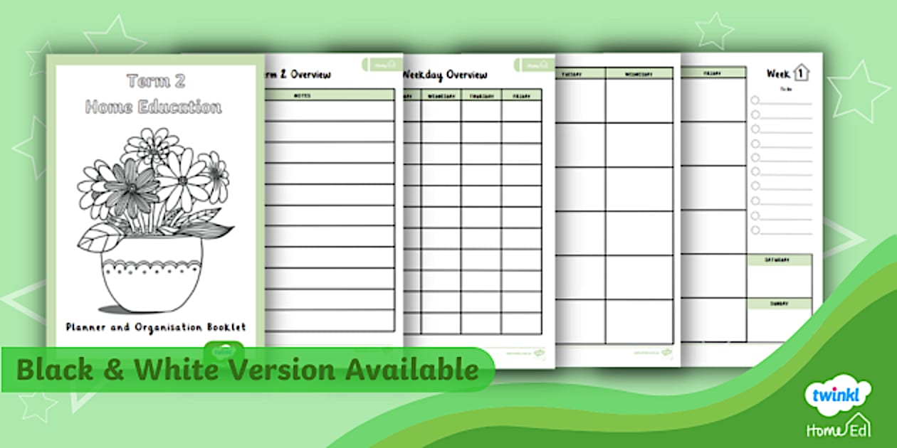 Home Education Term 2 Planner and Organisation Toolkit