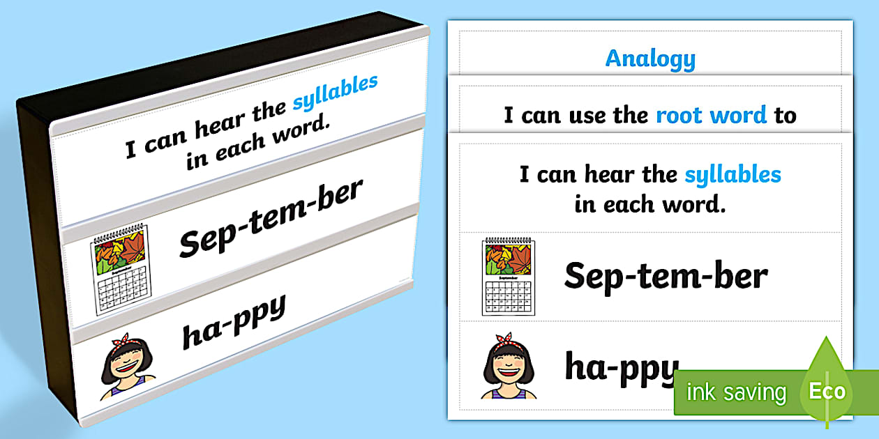 Phase 6 Phonics Light Box Inserts (teacher made) - Twinkl