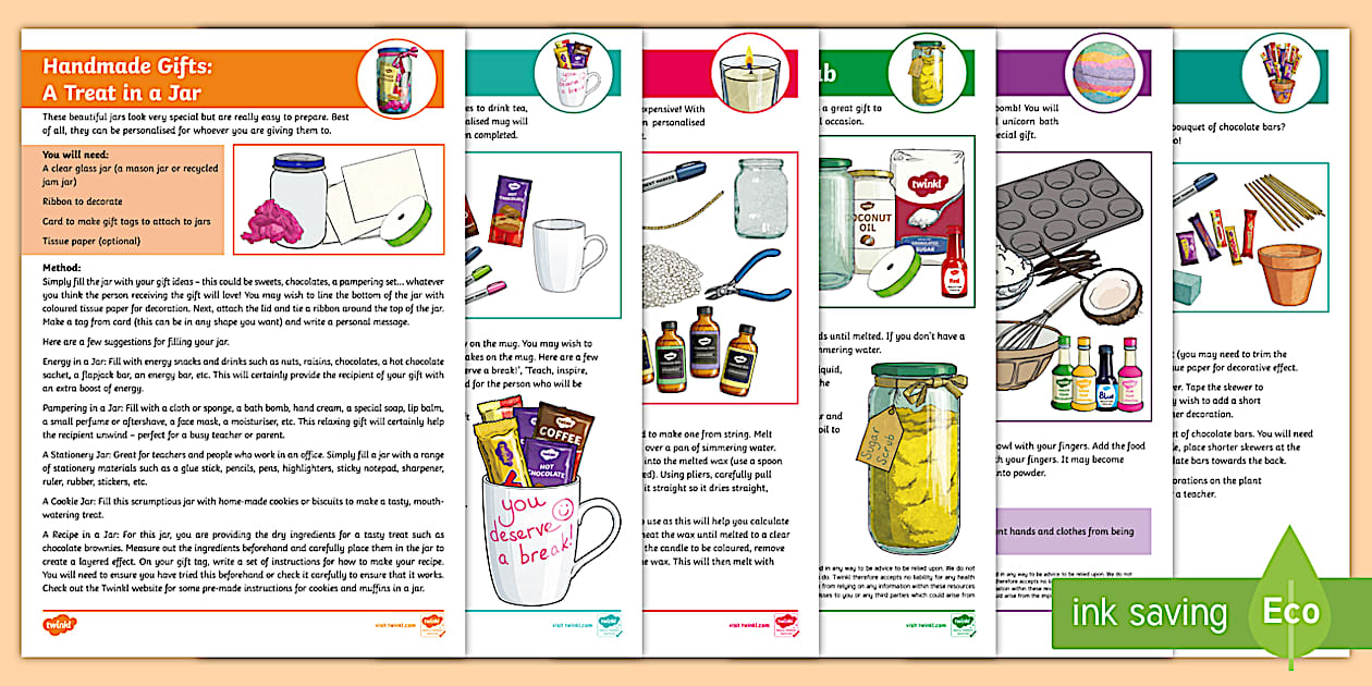 Handmade Gifts Activity Pack (teacher made) - Twinkl