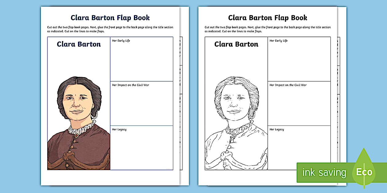 Clara Barton Flap Book