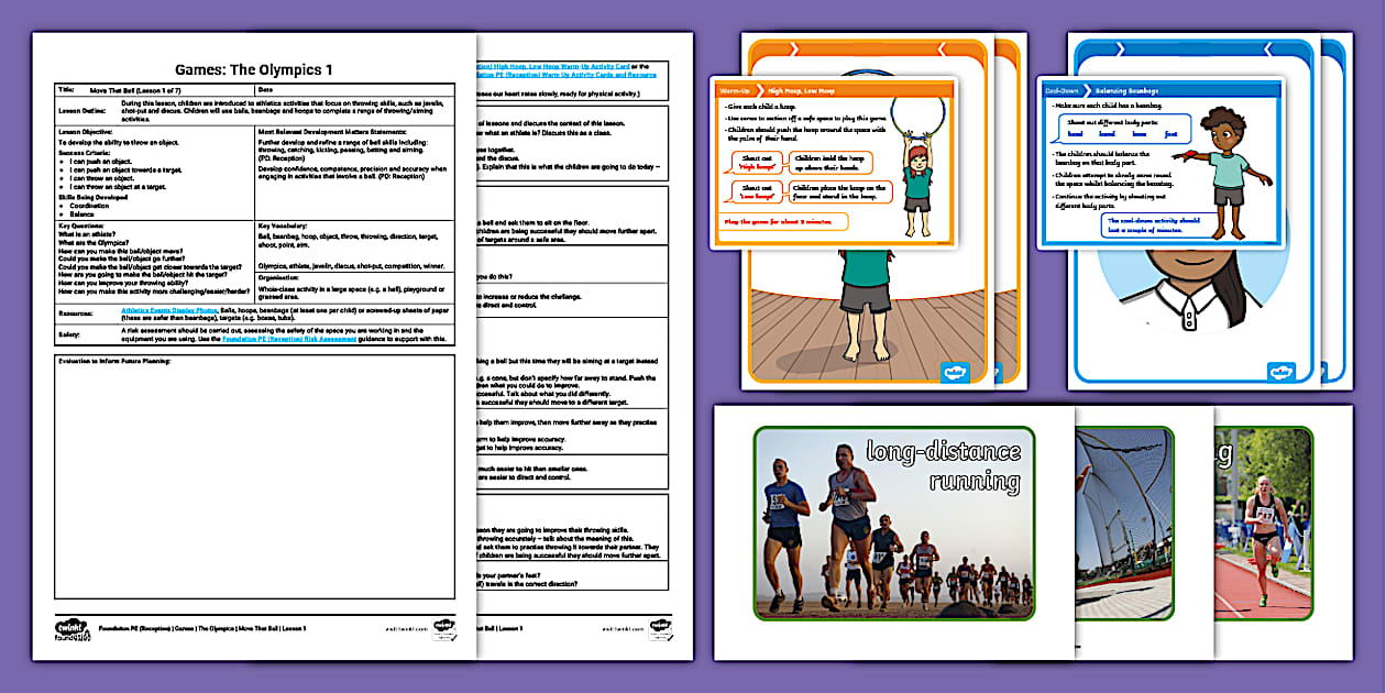EYFS PE Games - The Olympics Lesson Pack 1: Move That Ball