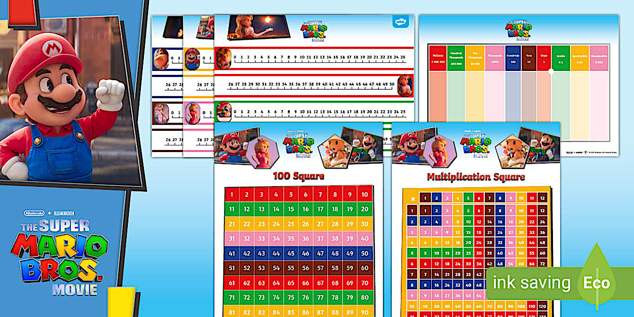 FREE! - 👉 Super Mario Bros.: Mario Maths – Tabletop Pack [Ages 7-11]