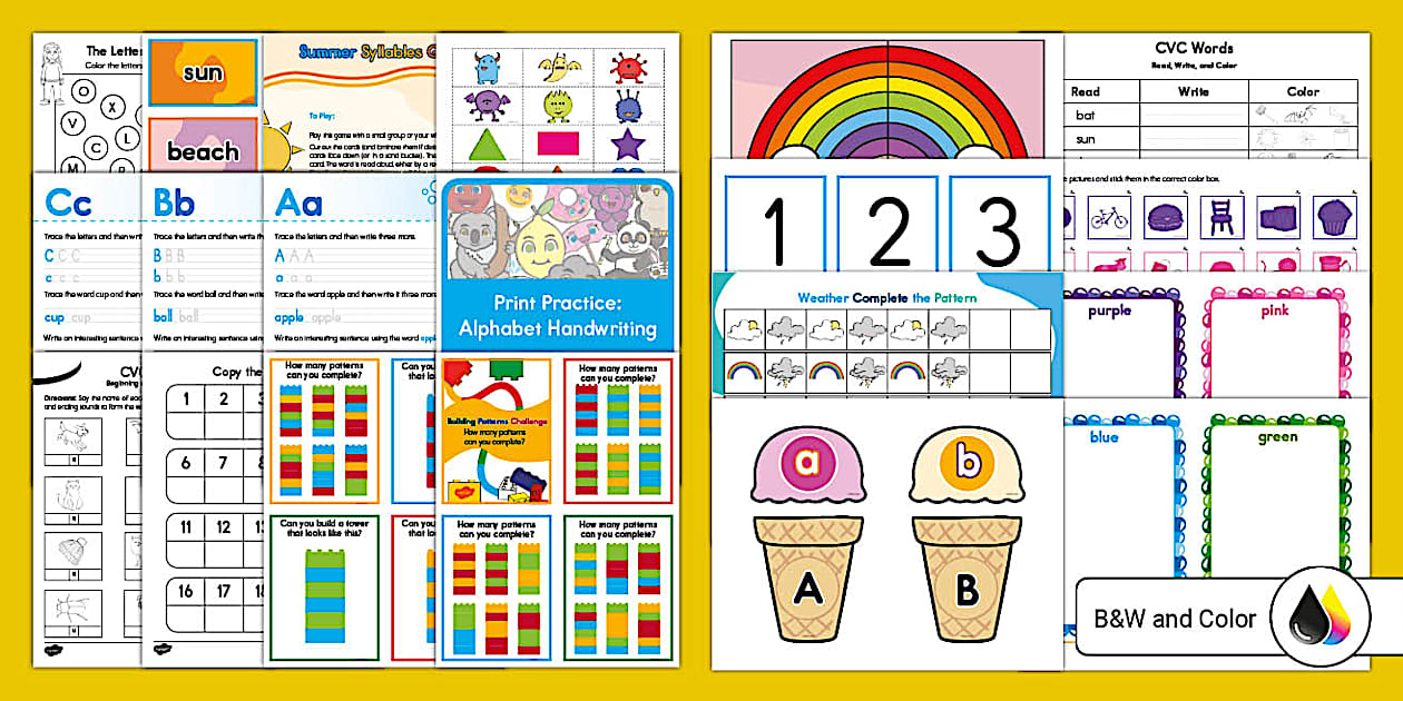 Kindergarten Readiness Activity Pack - Twinkl